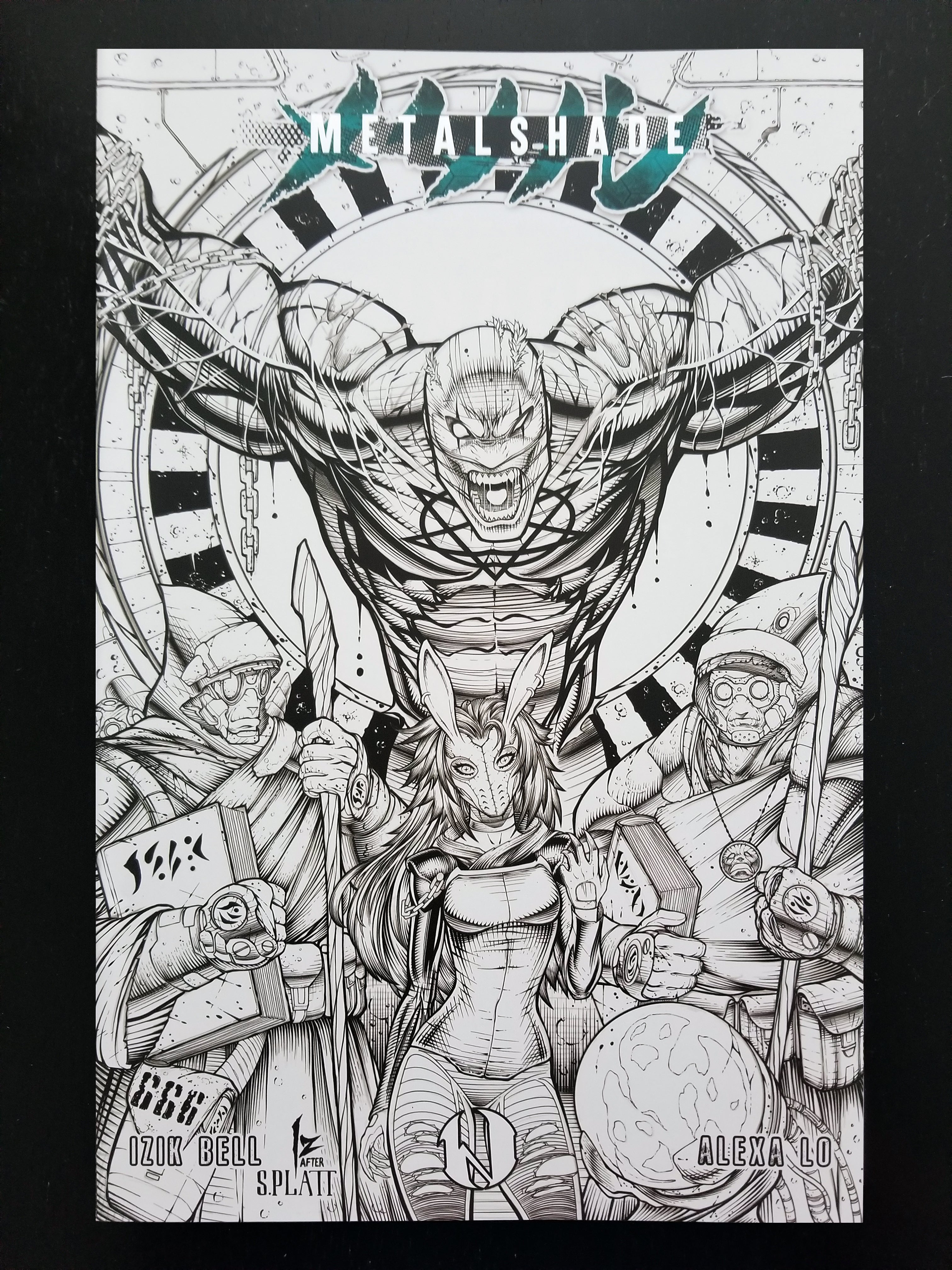 MetalShade #1 - Homage B&W Variant [raw] – AKIRA KRUSH